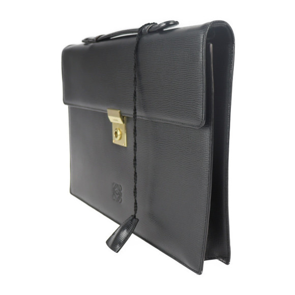 Loewe | Bags | Loewe Black Briefcase Document Bag 2way Bag Business ...